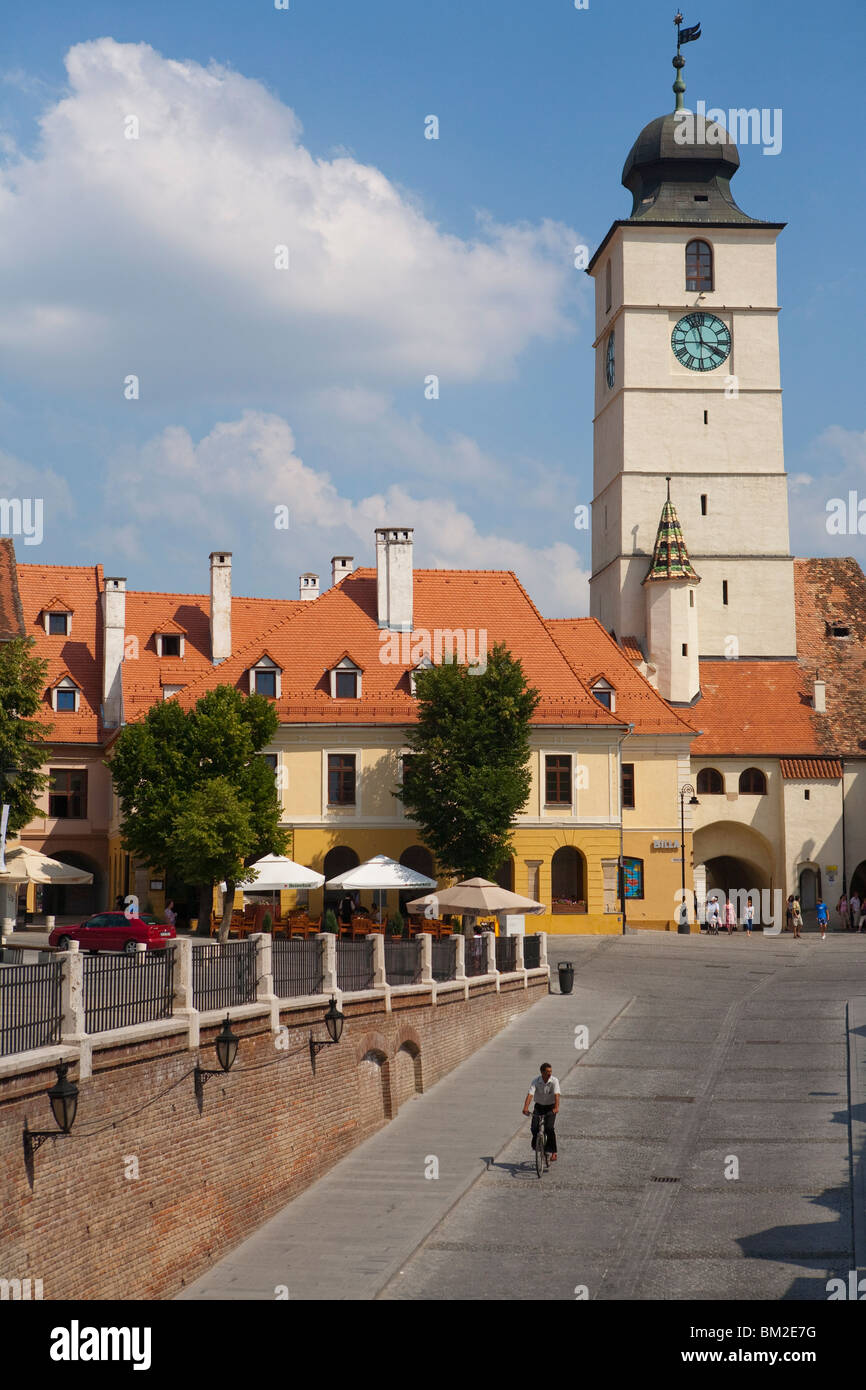 Mica Square, Sibiu, Transylvania, Romania Stock Photo - Alamy