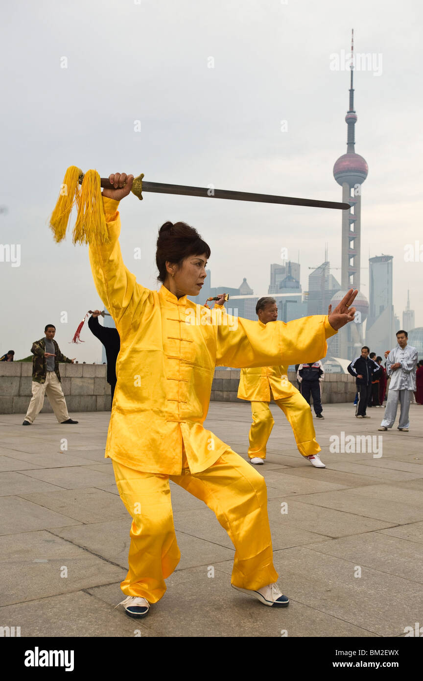 Morning Tai chi, Shanghai, China Stock Photo - Alamy