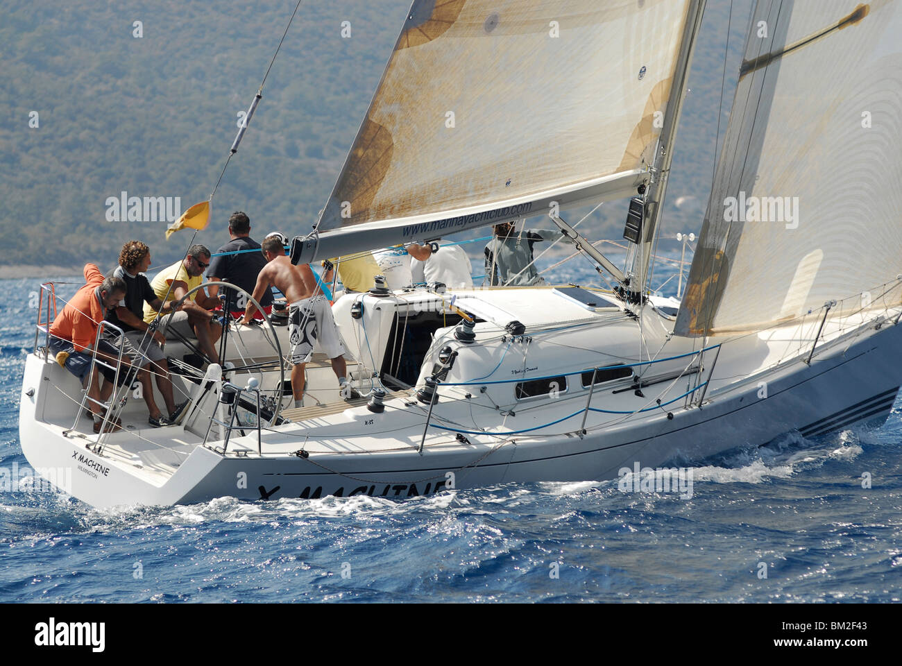 sailboats racing at the Mediterranean sea Stock Photo - Alamy