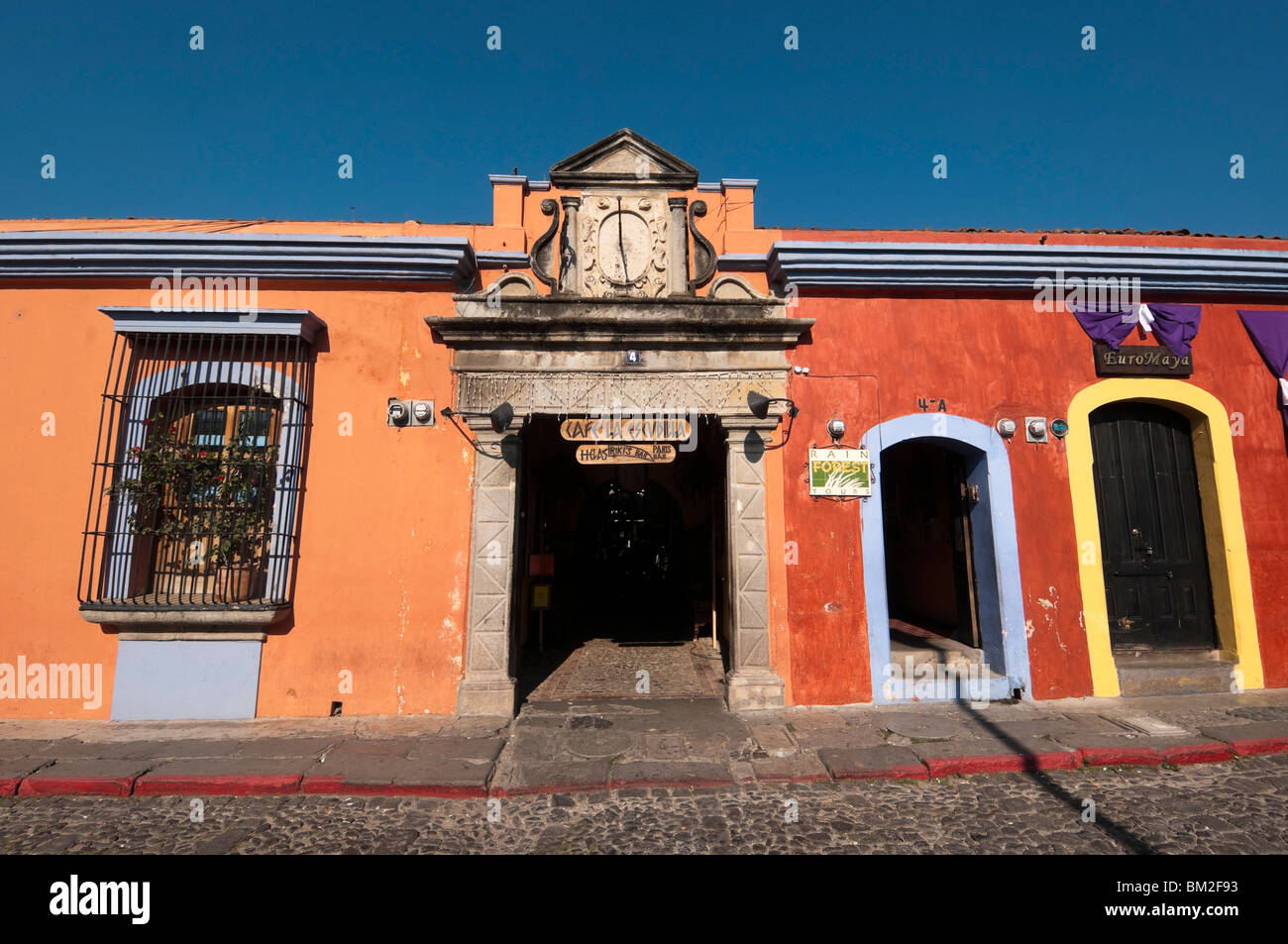 Colonial buildings, Antigua, Guatemala Stock Photo - Alamy