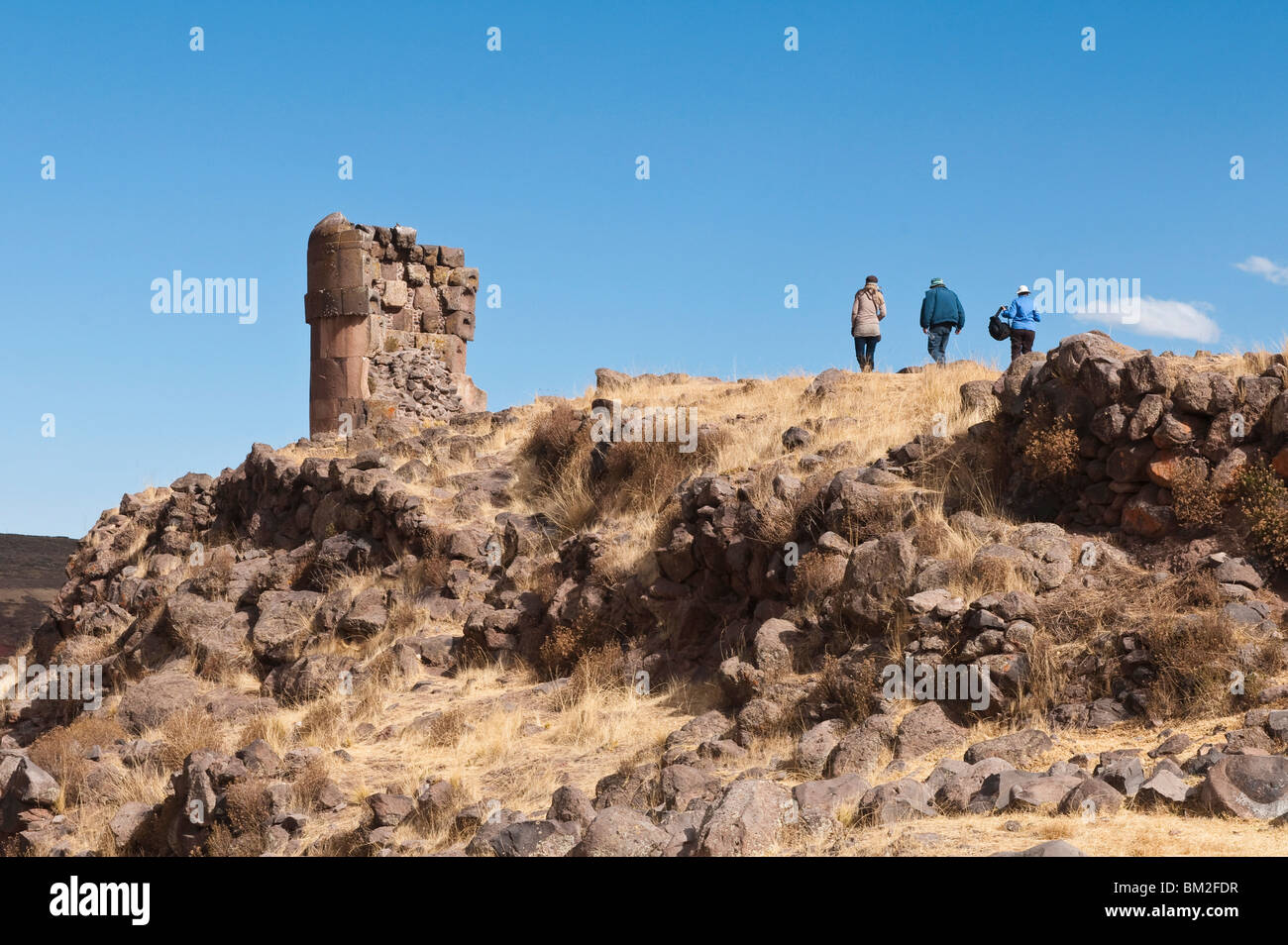 Chullpas de Sillustani, Puno, Peru, South America Stock Photo - Alamy
