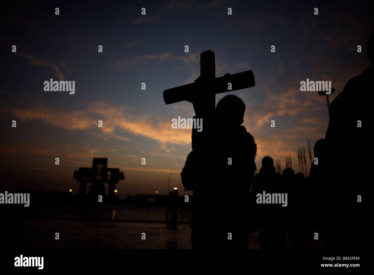 Pilgrimage Carrying Cross High Resolution Stock Photography and Images ...