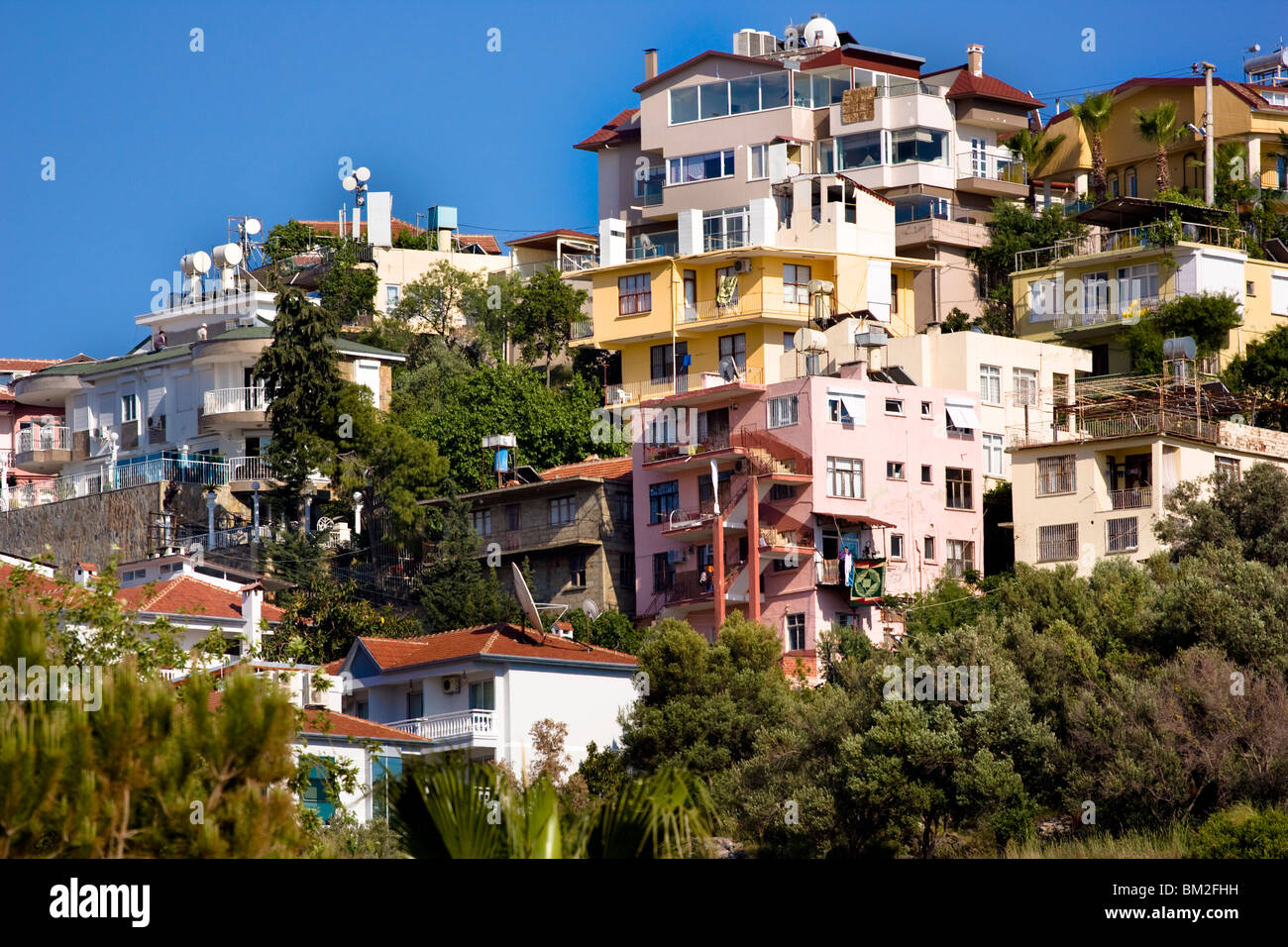 Residential buildings in Alanya, Turkey Stock Photo - Alamy