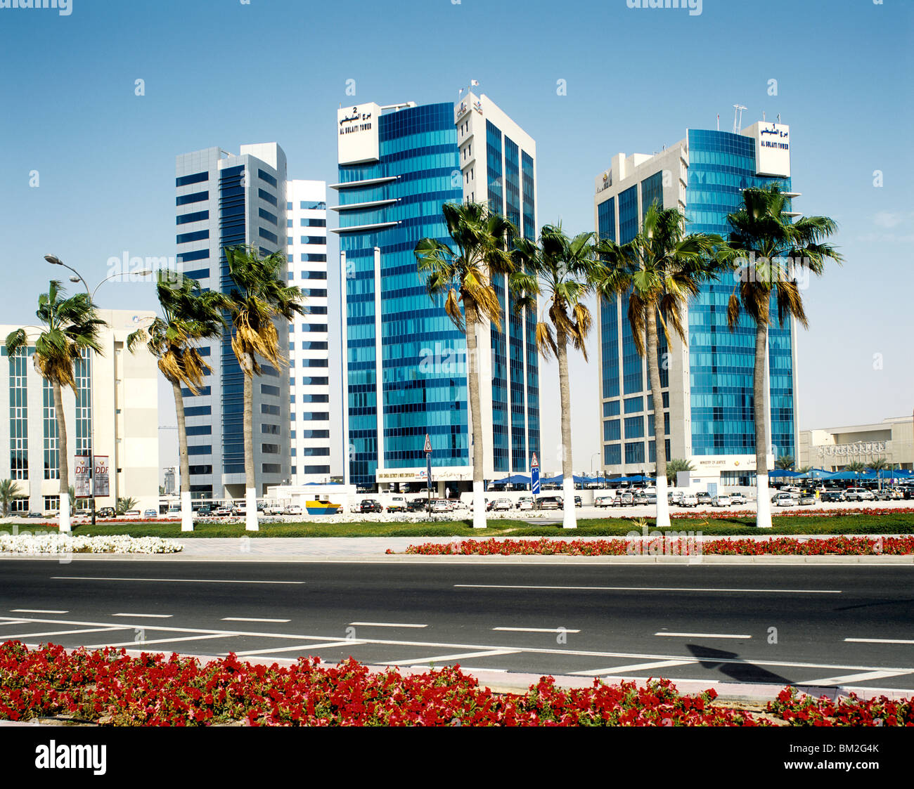 High rise buildings, Doha, Qatar, Middle East Stock Photo - Alamy