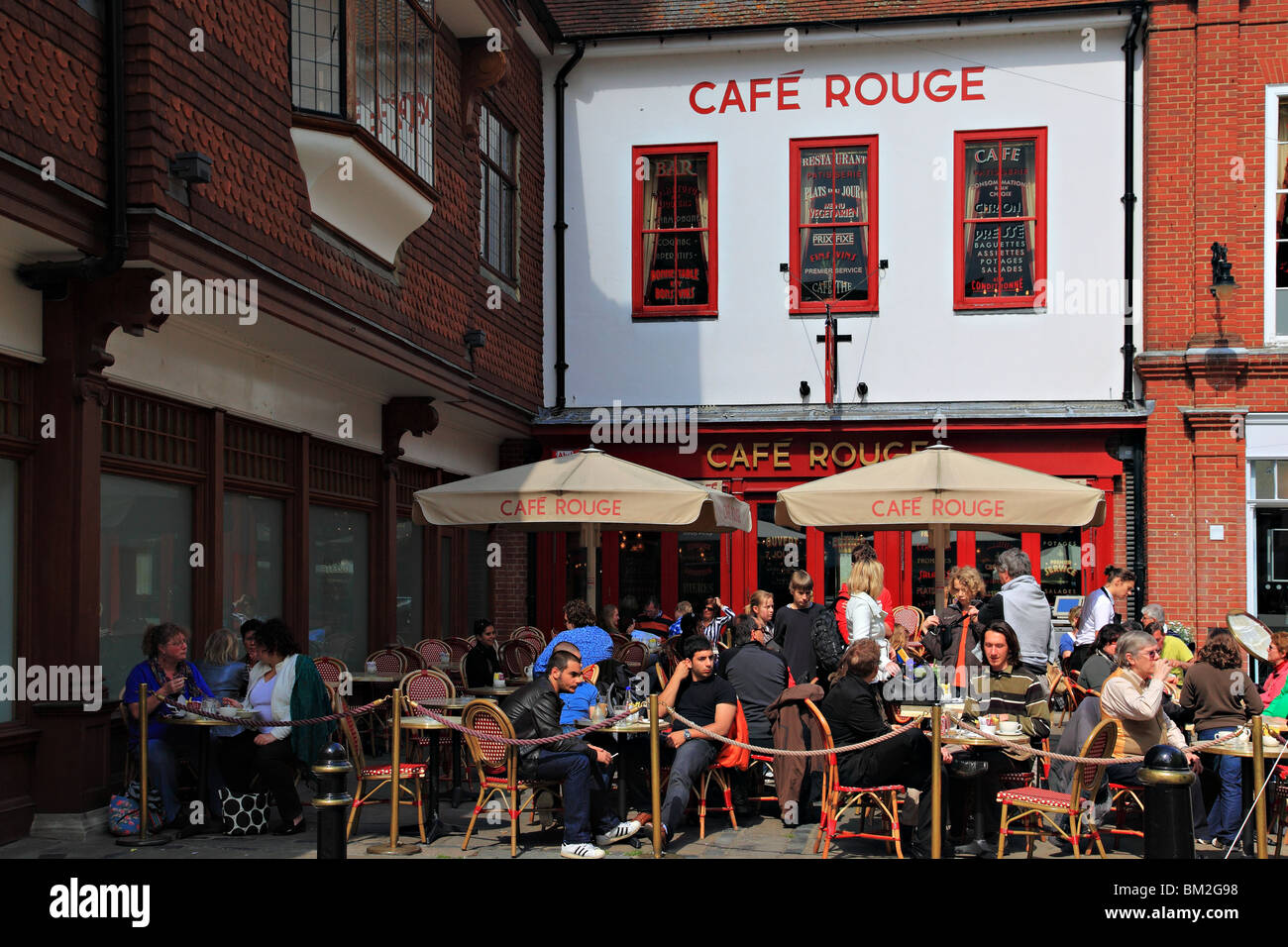 Cafe Rouge High Street Cantebury Kent England Stock Photo - Alamy