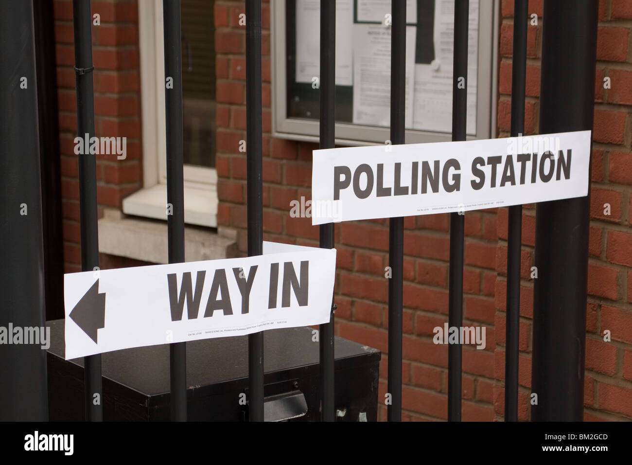 Polling Station at the Durning Library, Ascot Stock Photo - Alamy