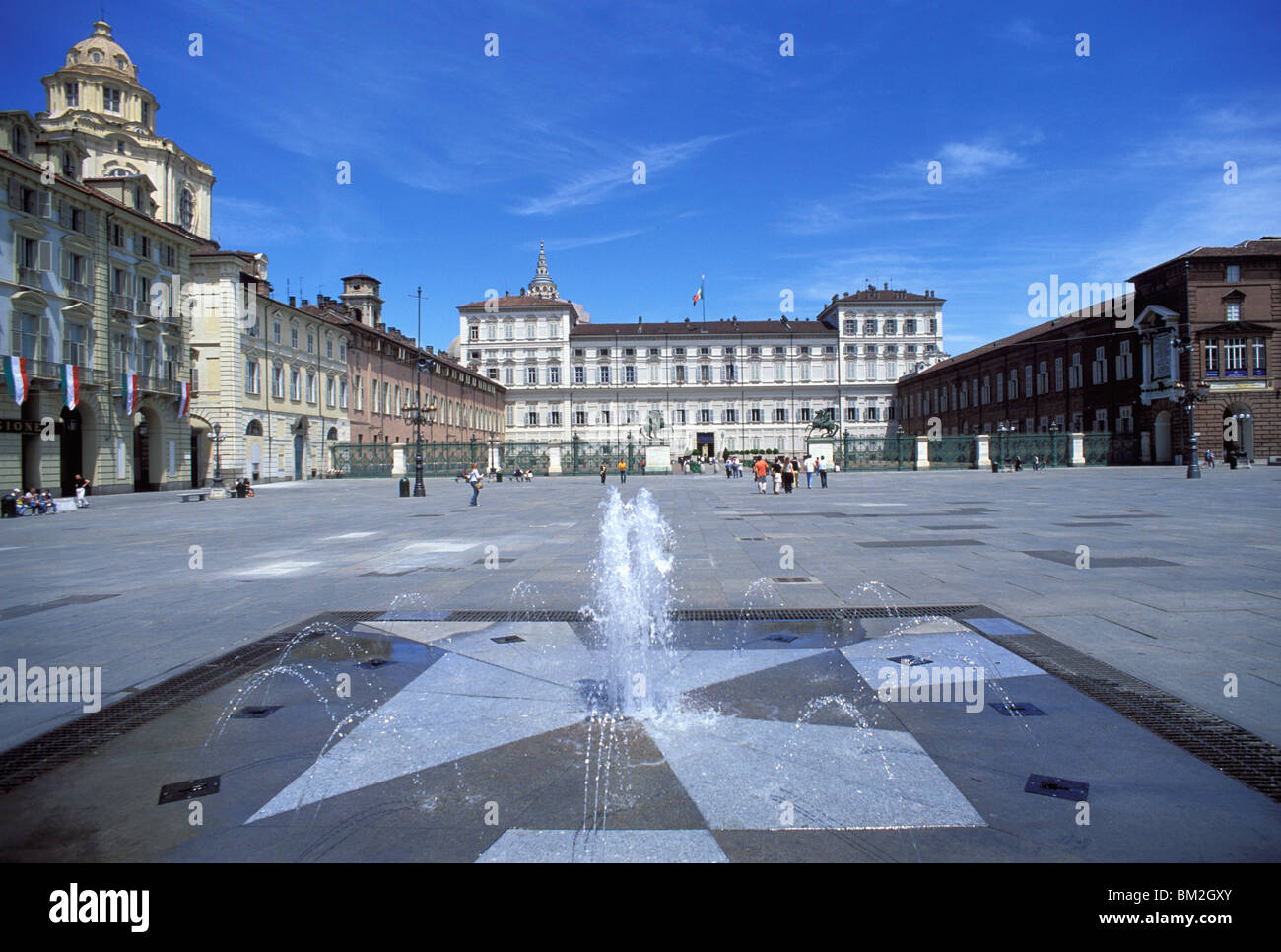 Piazza Castello, Turin, Piedmont, Italy Stock Photo - Alamy