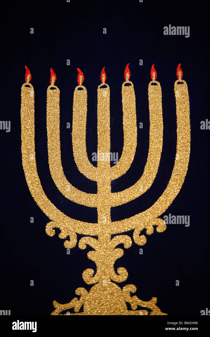 Menorah in Stadttempel synagogue, Vienna, Austria Stock Photo - Alamy