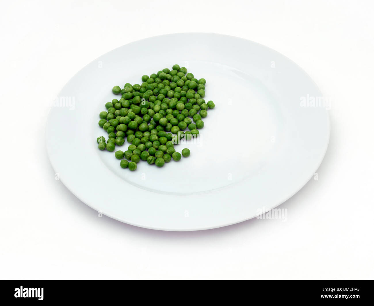 Peas On A Plate Stock Photo - Alamy