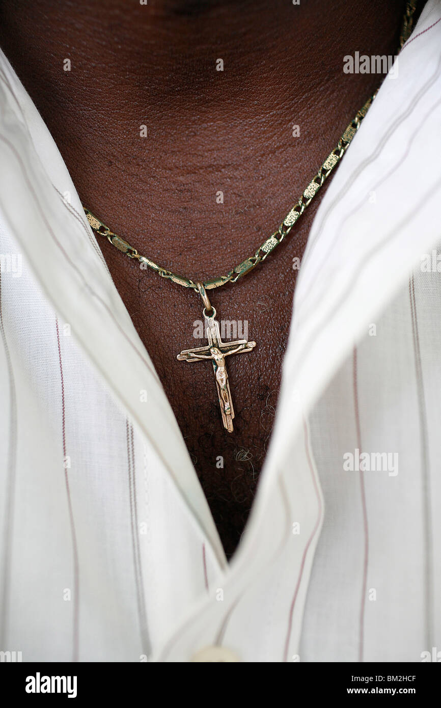 Religious jewelry, Brazzaville, Congo Stock Photo - Alamy