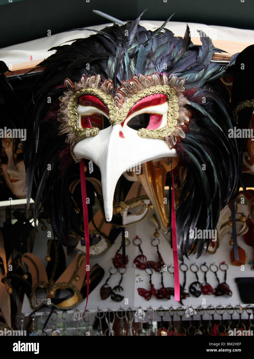 venitian masks displayed in a shop,venice,italy,europe Stock Photo - Alamy