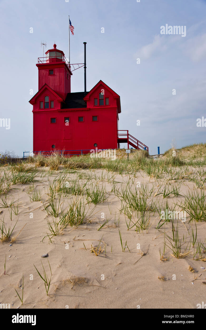 Holland big red lighthouse hi-res stock photography and images - Alamy