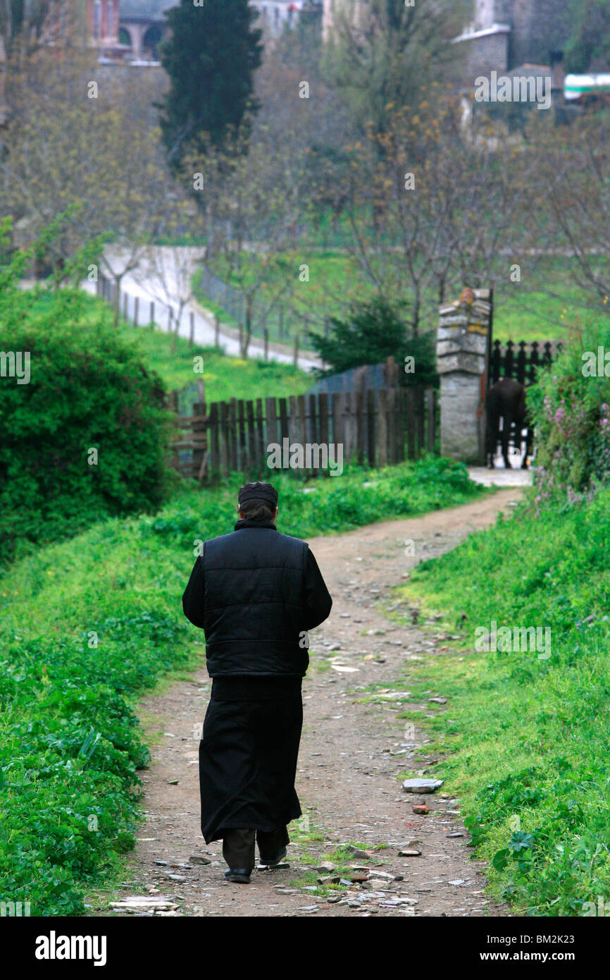 Orthodox monk on Mount Athos, Greece Stock Photo - Alamy