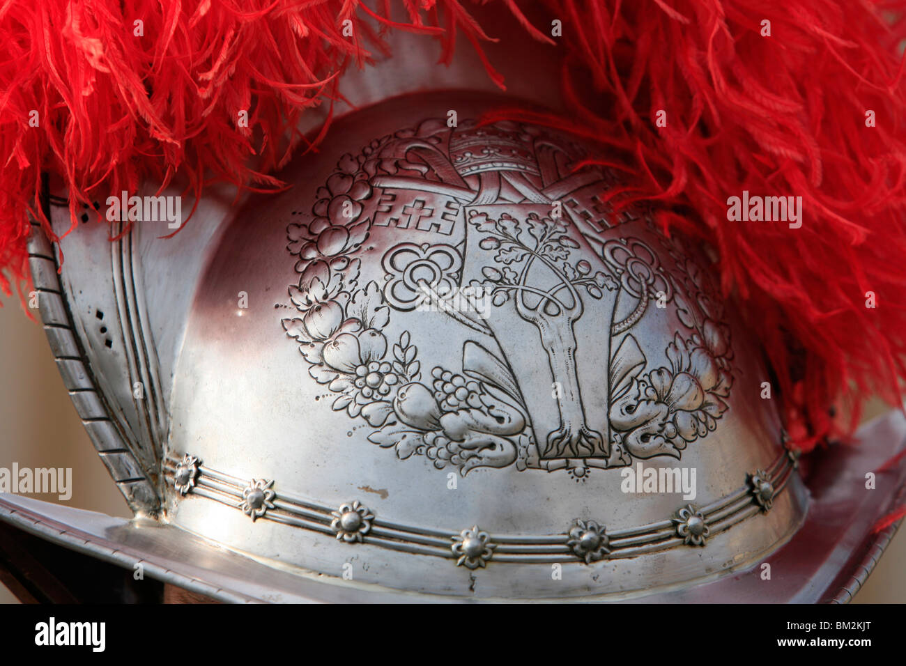 Swiss guard's helmet, Vatican, Rome, Lazio, Italy Stock Photo - Alamy