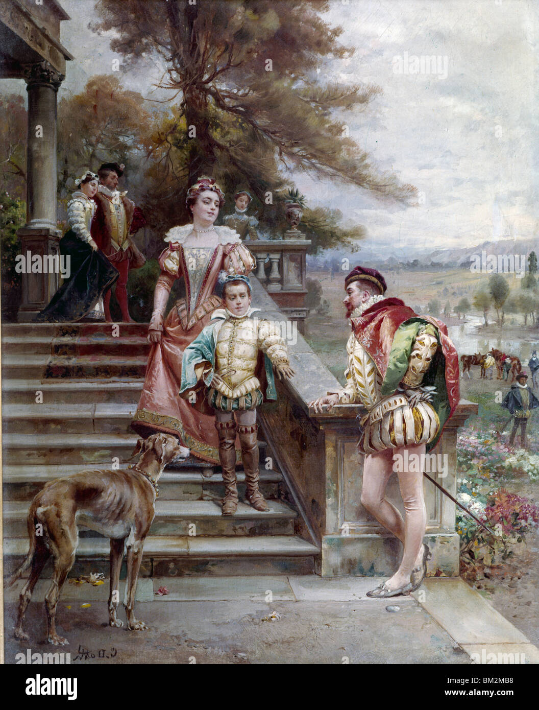 The Lesson by Cesare Agostino Detti, oil painting, (1847-1914), USA ...