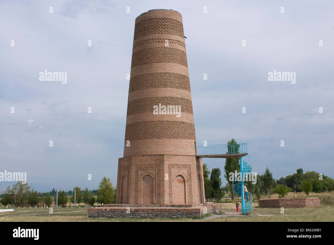 Burana Tower, a minaret, Burana, Kyrgyzstan Stock Photo - Alamy