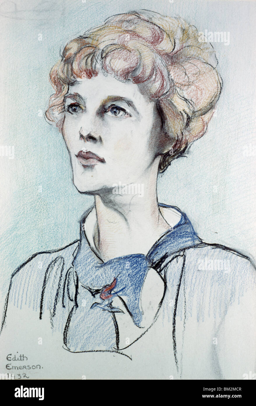 Young Woman by Edith Emerson, drawing, 1888, USA, Pennsylvania ...