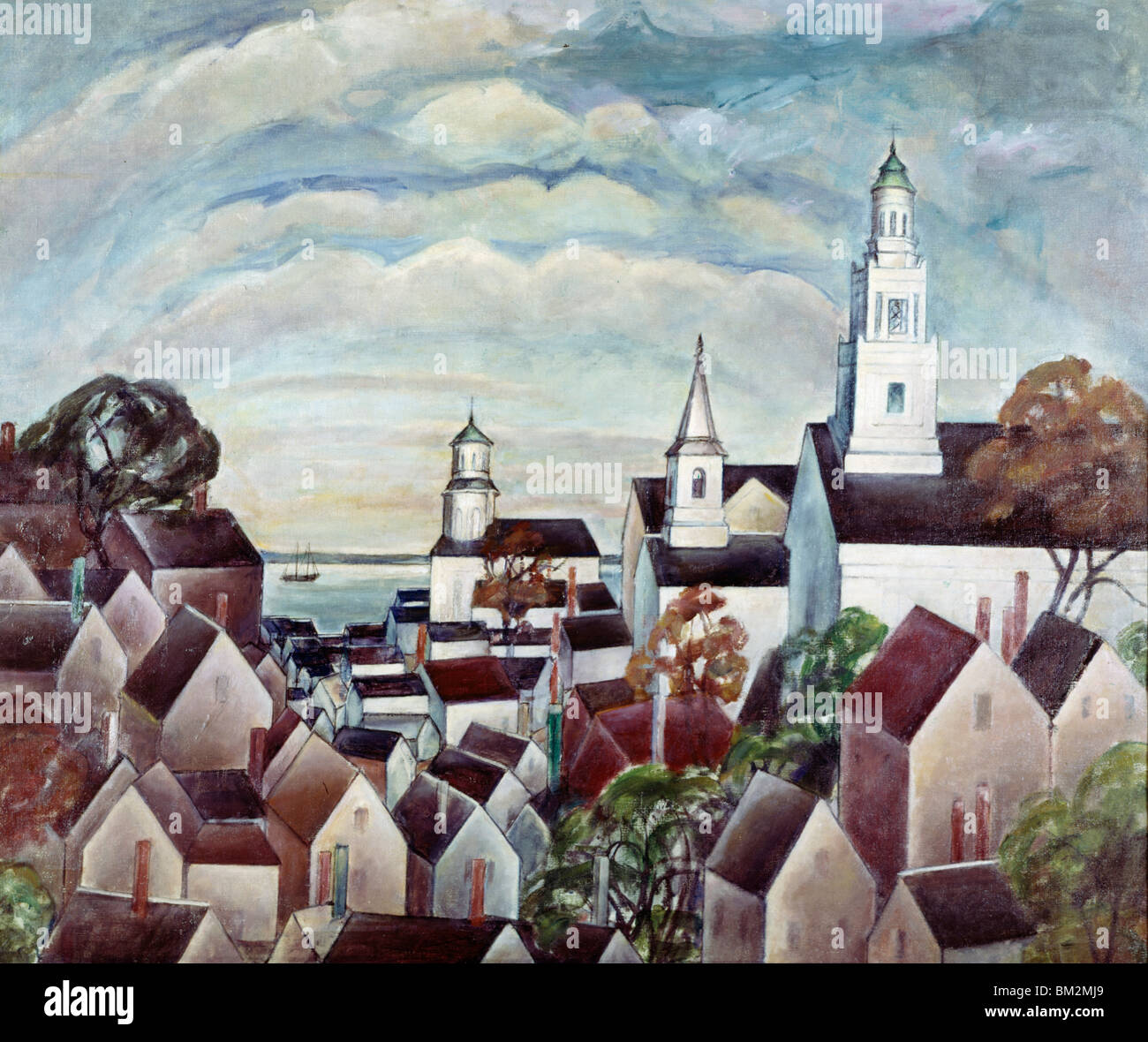 View in Provincetown by Nancy Ferguson, (1873-1967), USA, Pennsylvania ...