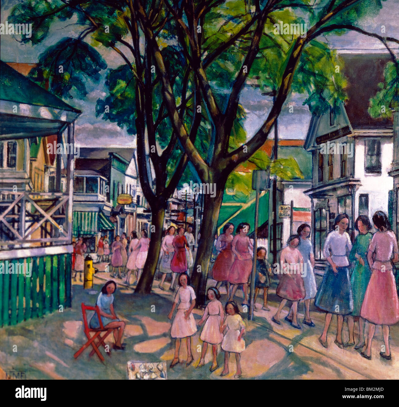 Provincetown by Nancy Ferguson, oil on wood, 1915, (1873-1967), USA ...