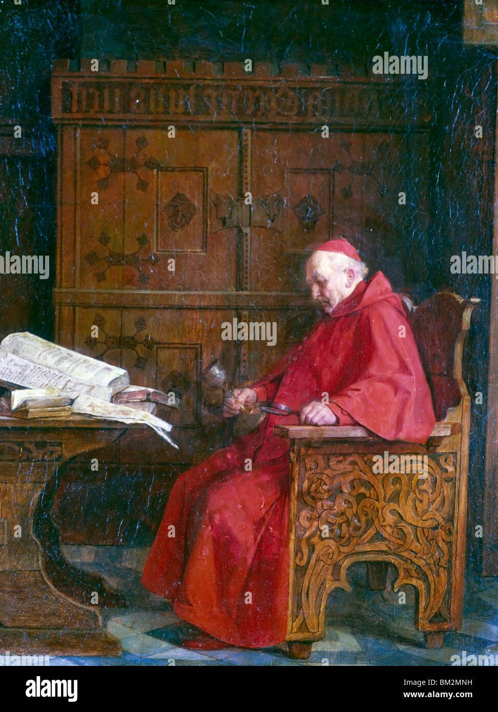 The Cardinal by unknown French artist, oil on wood, 19th century, USA ...