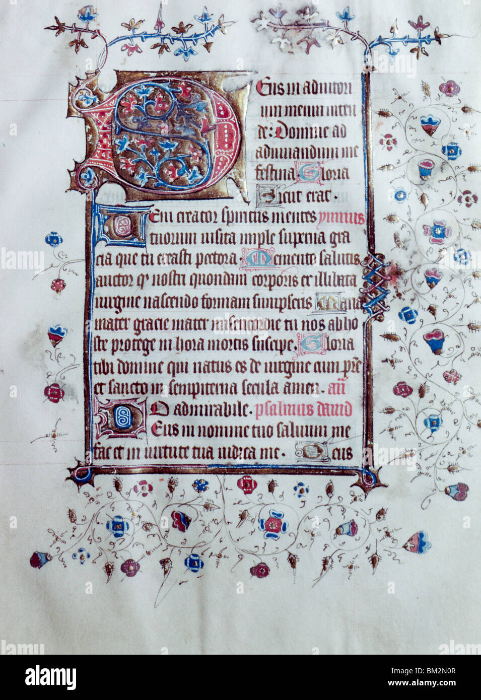 Medieval illuminated letter hi-res stock photography and images - Alamy