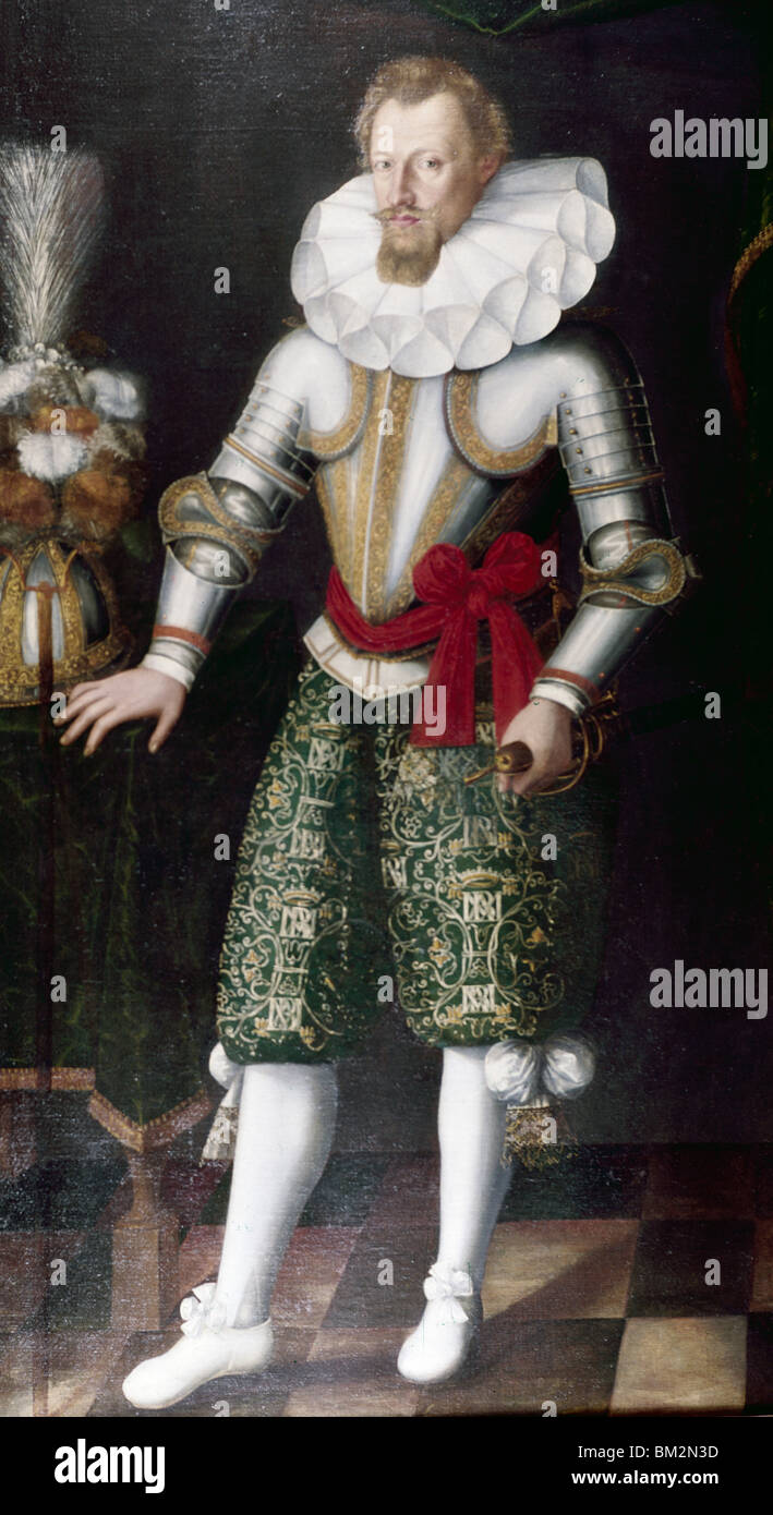 Portrait of Nobleman by unknown British painter oil on canvas (17th ...