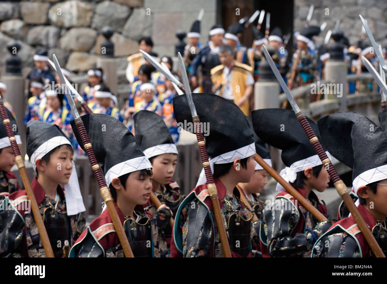 Samurai in the Odawara Hojo Godai Festival held in May at Odawara ...