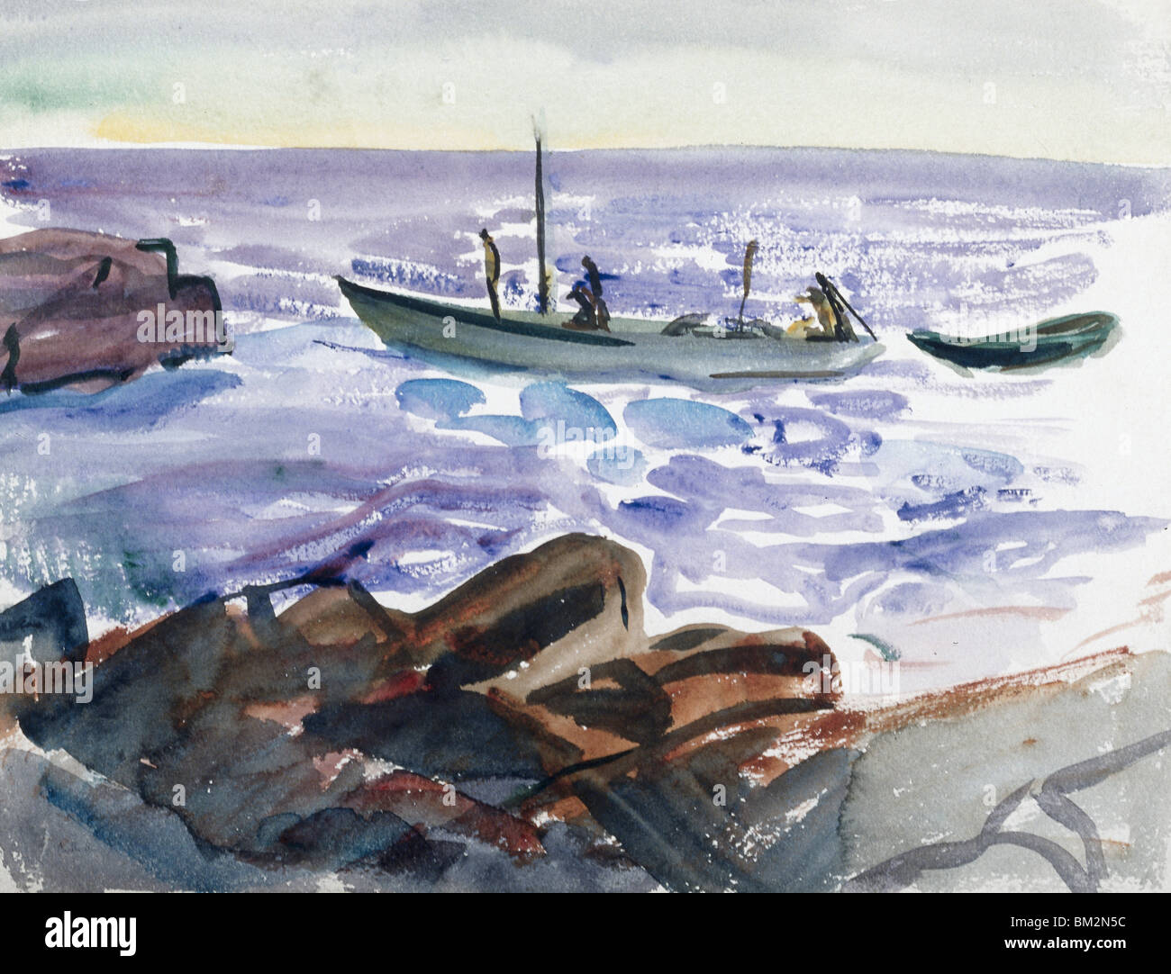 The Cove by Alice Kent Stoddard, watercolor, 1935, 1884-1976, USA ...