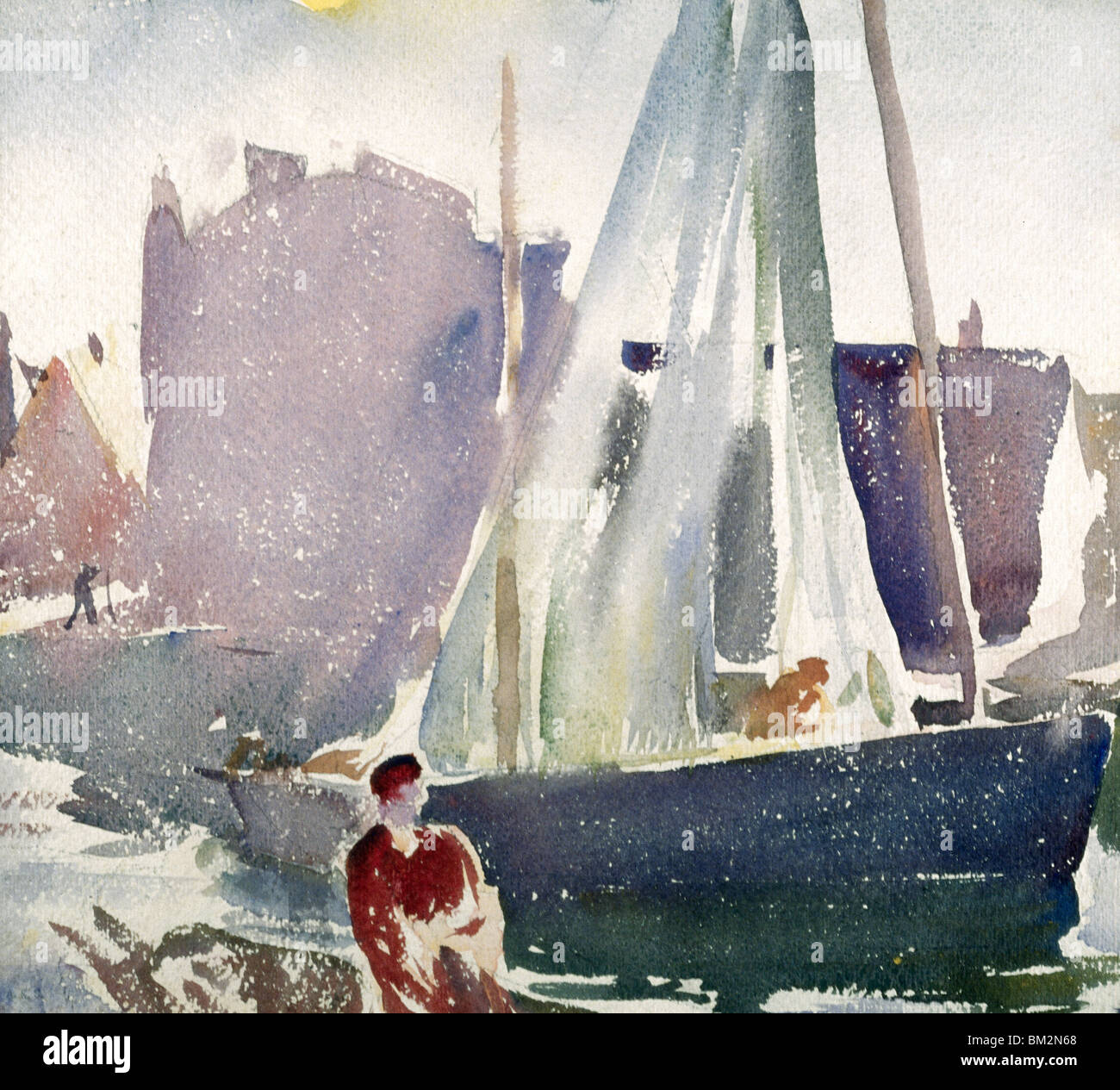 Ready to Go by Alice Kent Stoddard, watercolor, 1935, 1884-1976, USA ...