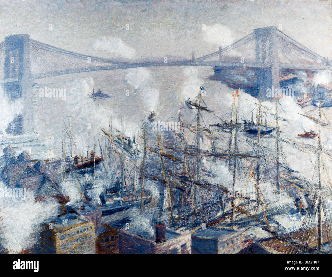 New York Harbor by Theodore Earl Butler, oil on canvas, (1861-1937 ...