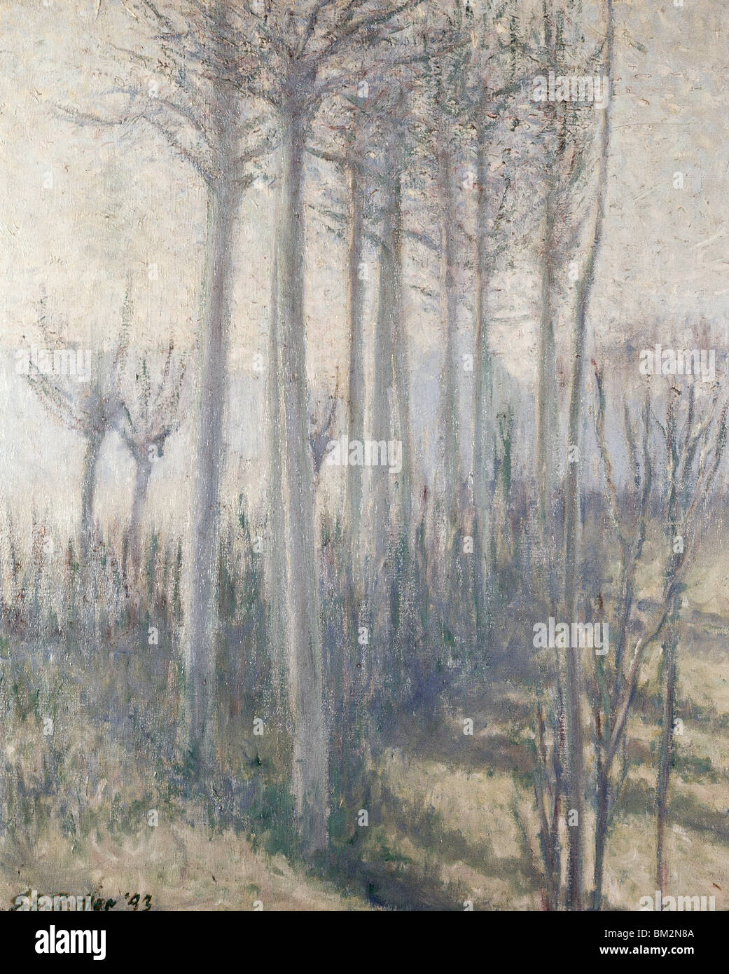 Trees by Theodore Earl Butler, oil on canvas, (1861-1937), USA ...