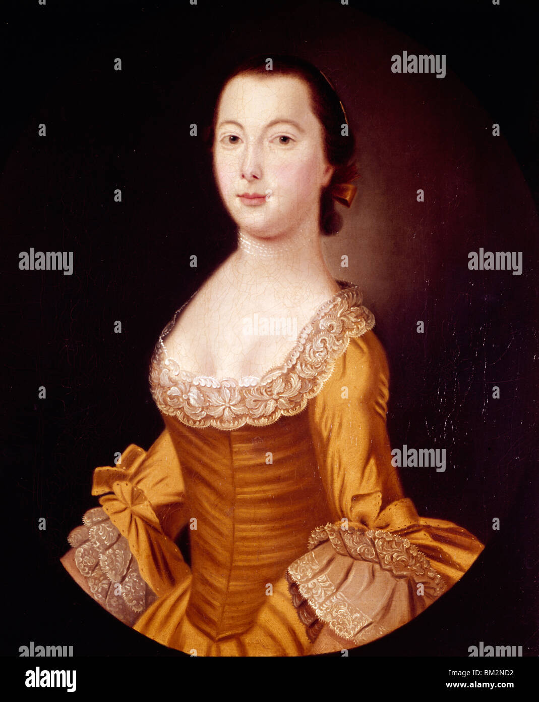 Portrait of a Lady by Jeremiah Theus, (1719-1774), USA, Pennsylvania ...