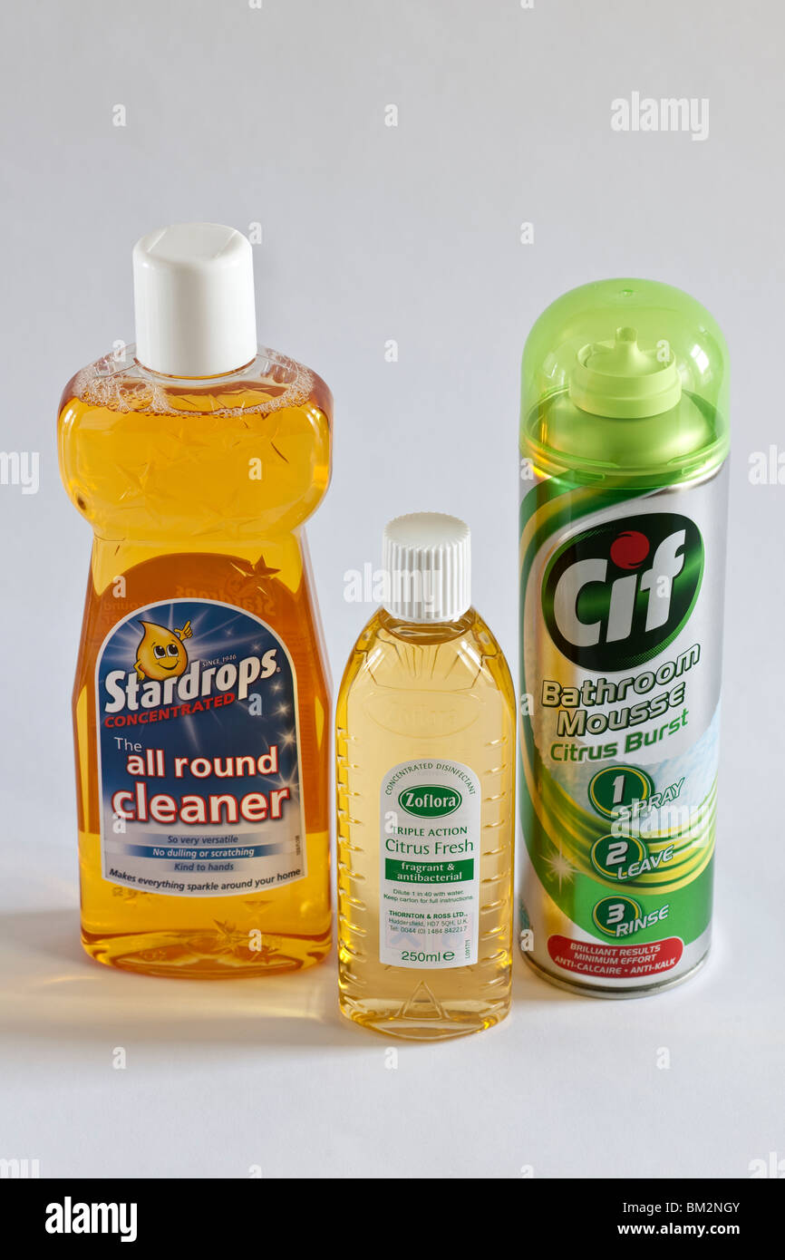 Household cleaning products hi-res stock photography and images - Alamy