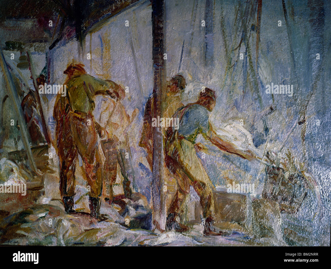 The Catch by Alice Kent Stoddard, oil on board, 1930, (1884-1976), USA ...