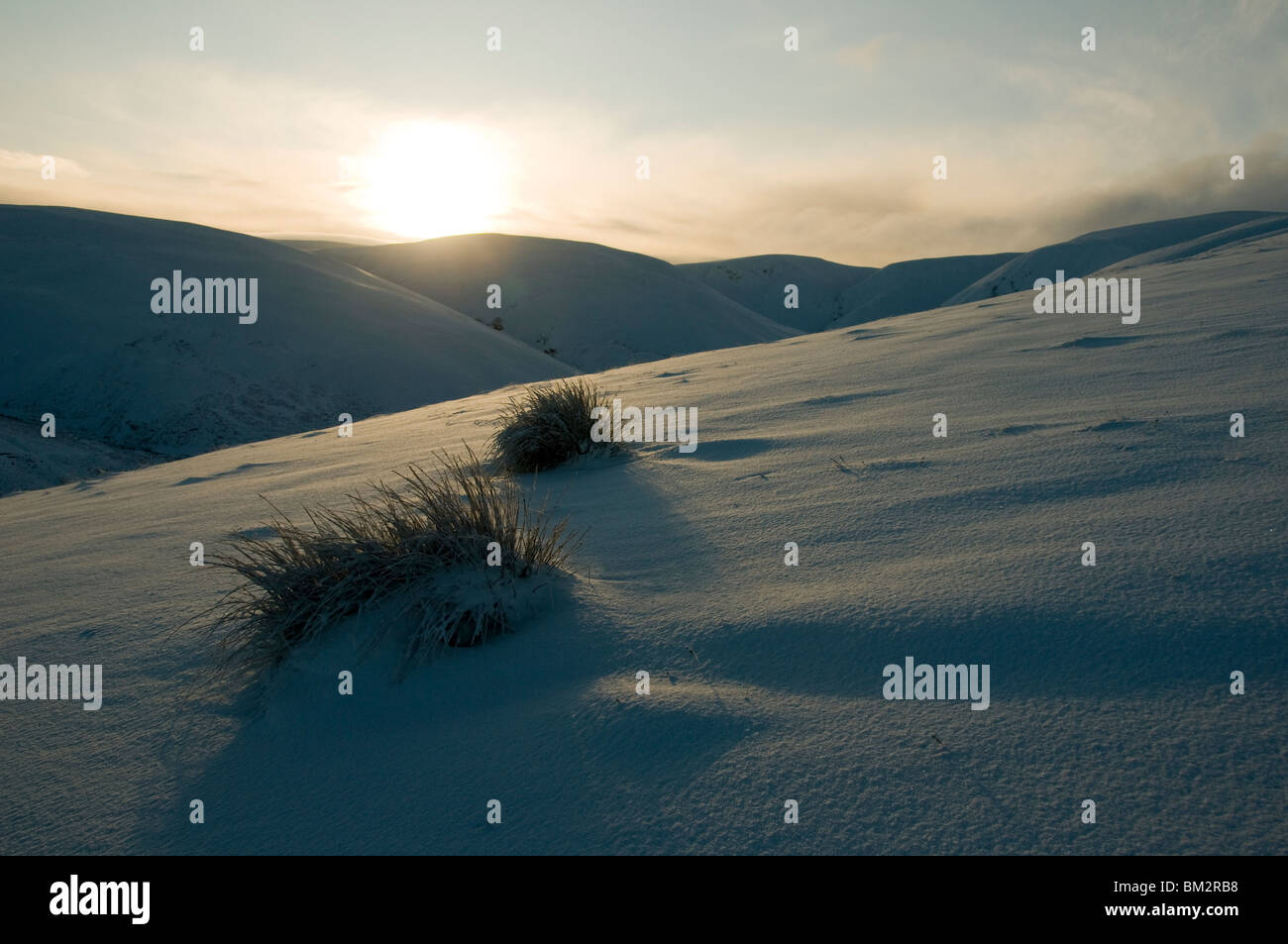 The Brae Fell ridge in the Caldbeck Fells in winter, Lake District ...