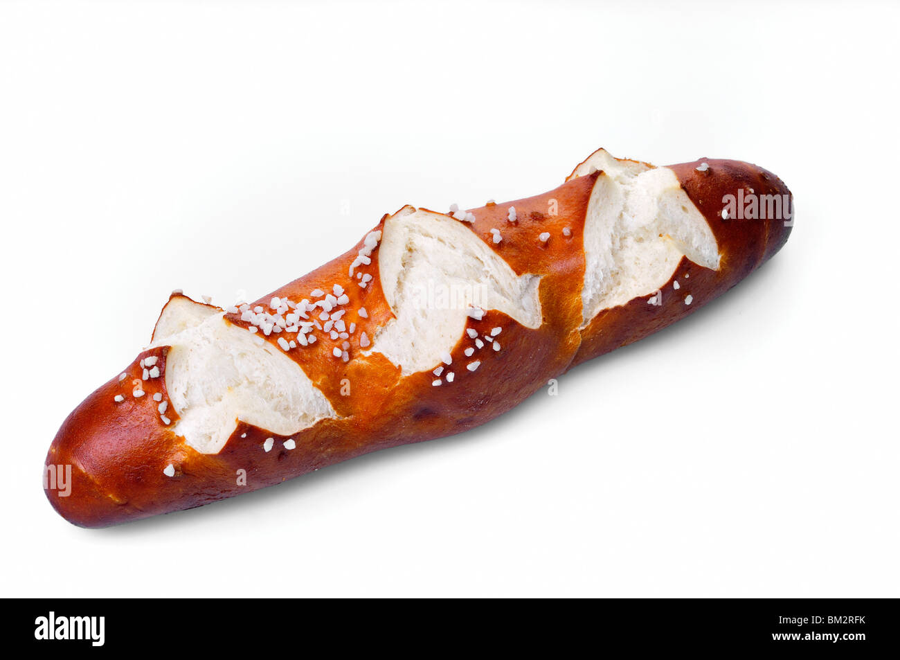 Laugenstange (soft pretzel stick) isolated on white Stock Photo - Alamy