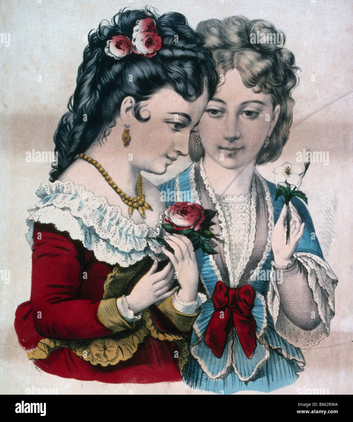 Painting women with flowers hi-res stock photography and images - Alamy