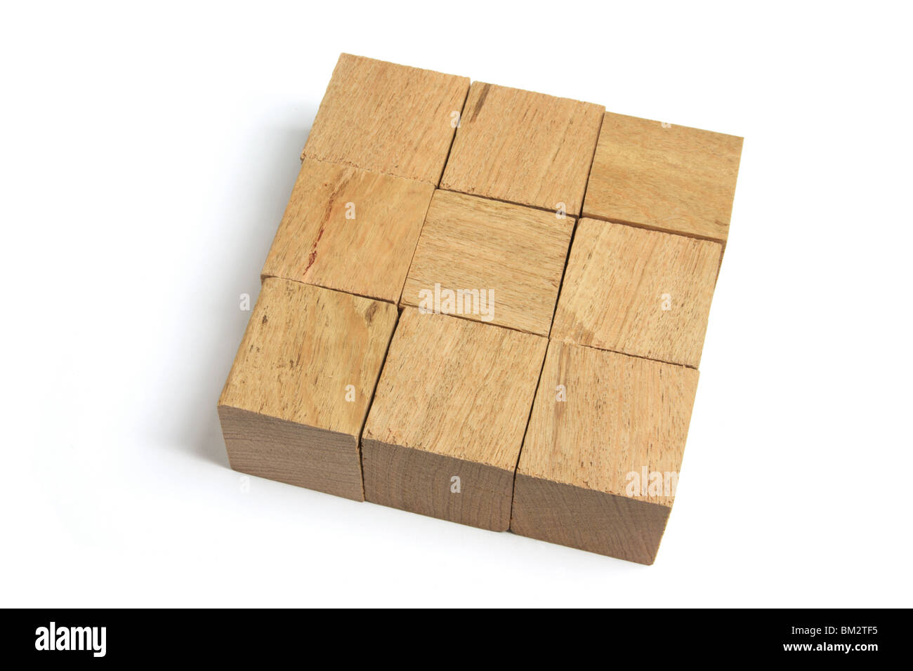 Blank wooden blocks Cut Out Stock Images & Pictures - Alamy