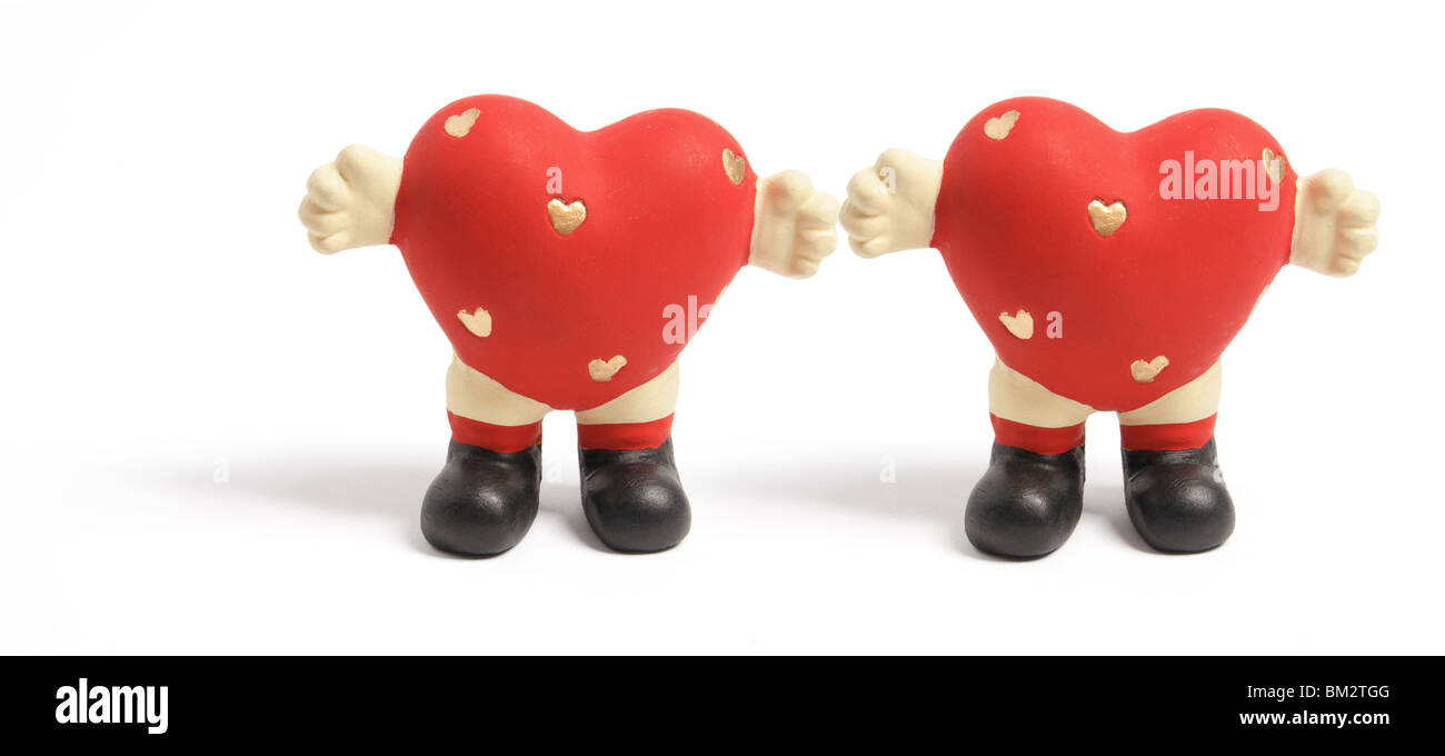 Love Heart Figurines Stock Photo - Alamy