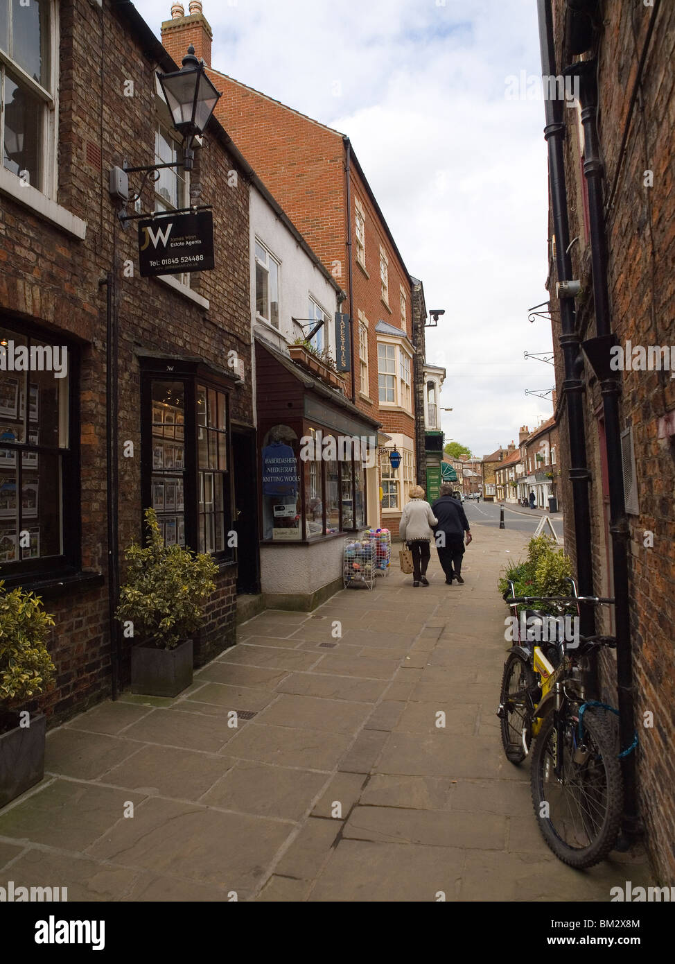 Bakers Alley a small pedestrianised street off the Market Place in ...