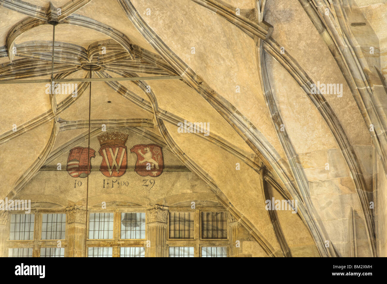 Old Royal Palace with Vladislav Hall, Prague castle, Prague - interior ...