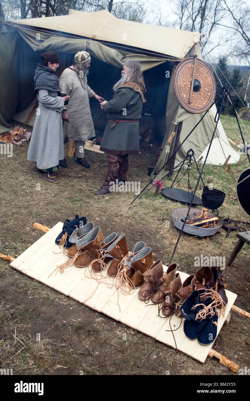 Viking village hi-res stock photography and images - Alamy