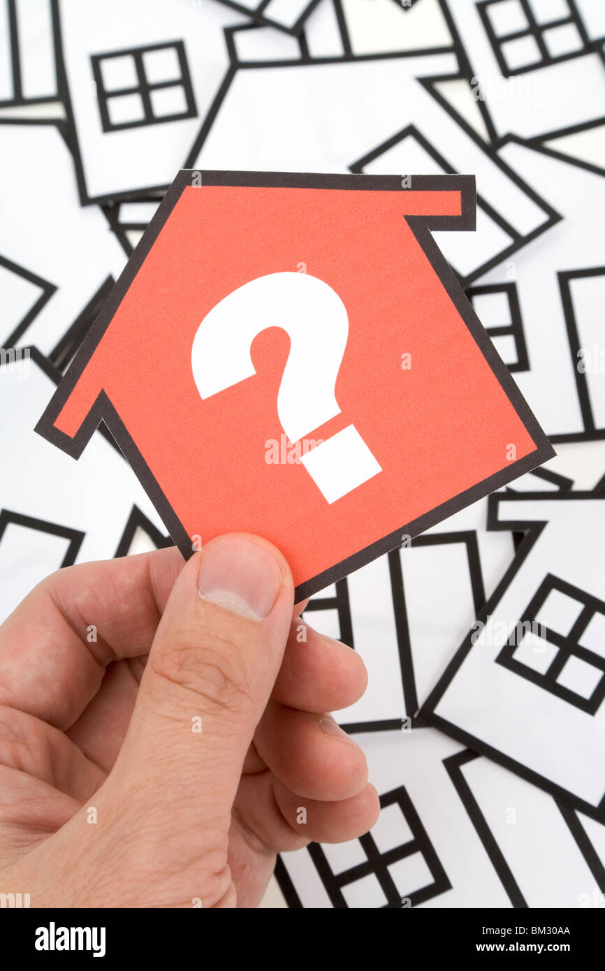 red home sign, Real Estate business Concept Stock Photo - Alamy