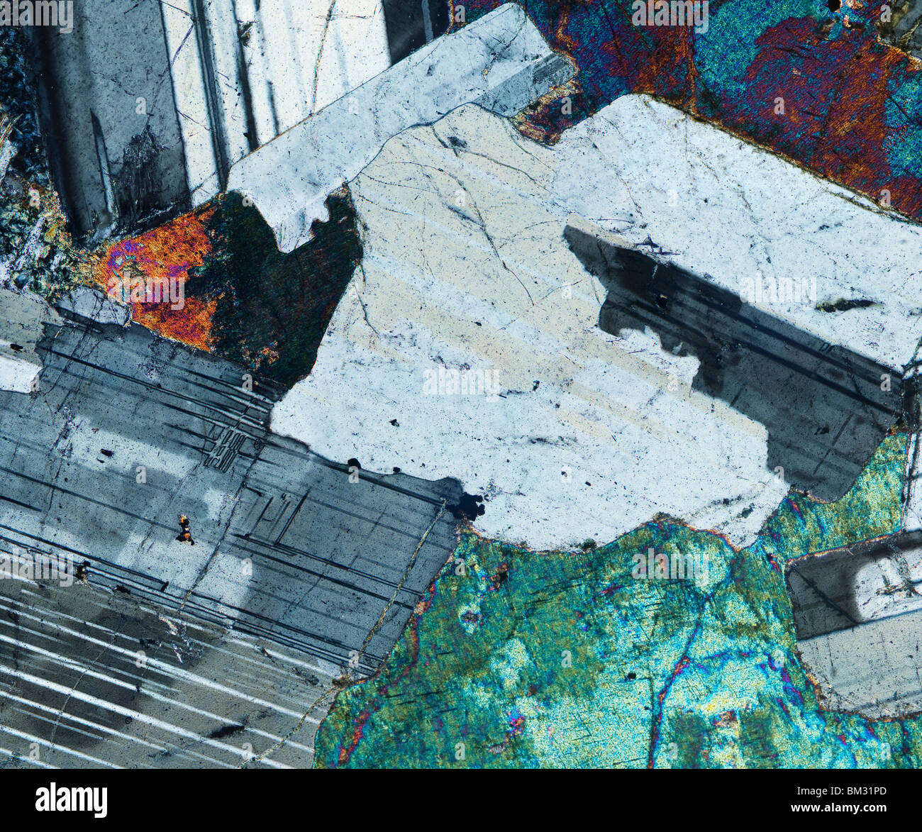 Eucrite gabbro rock sample hi-res stock photography and images - Alamy