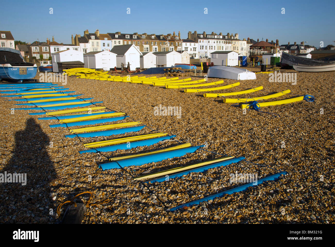 Deal Walmer Kent UK Seafront Beach Fishing Boats Stock Photo - Alamy