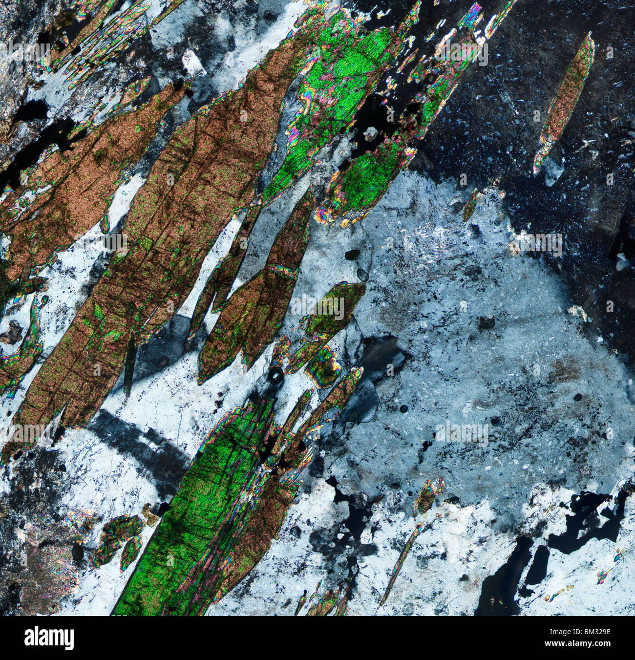 Geology geological microscope view mineral mineralogy ore hi-res stock ...