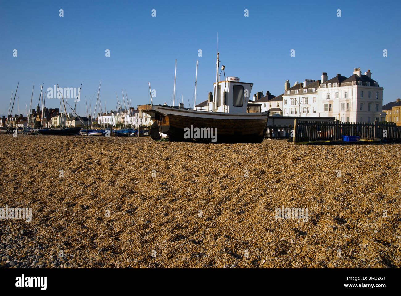 Deal Walmer Kent UK Seafront Beach Fishing Boats Stock Photo - Alamy