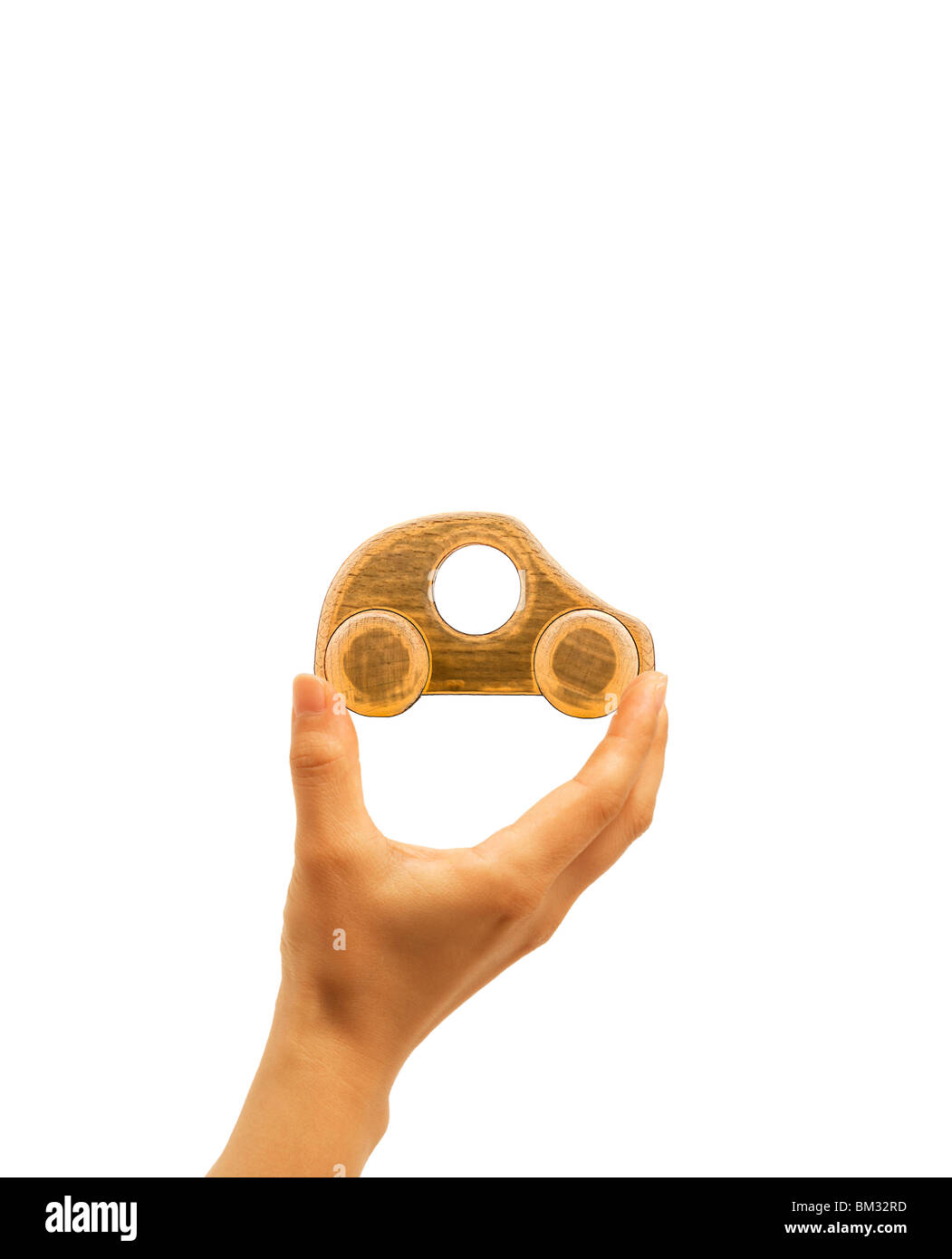 Hand holding toy car Cut Out Stock Images & Pictures - Alamy