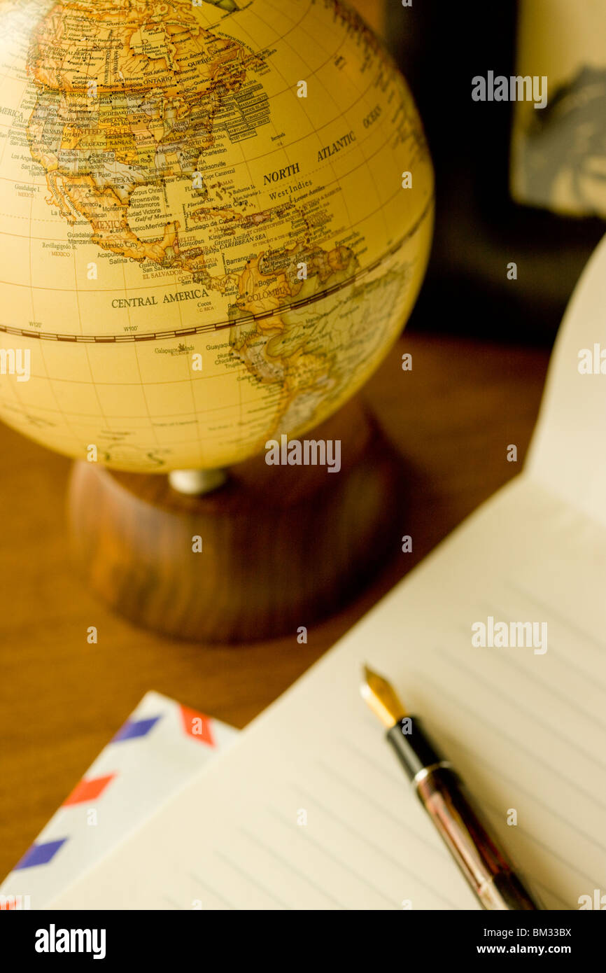 Globe Pen High Resolution Stock Photography and Images - Alamy