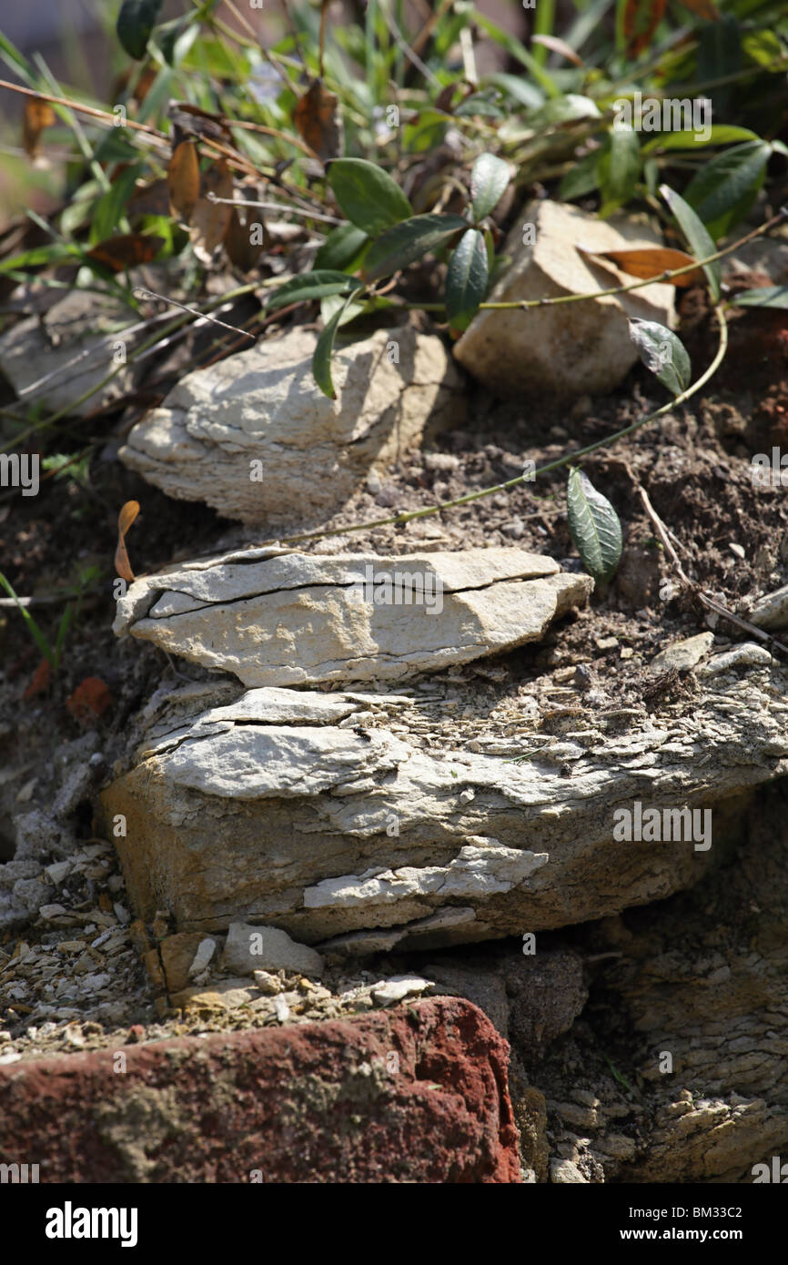 Old rock wall, aged stones Stock Photo - Alamy